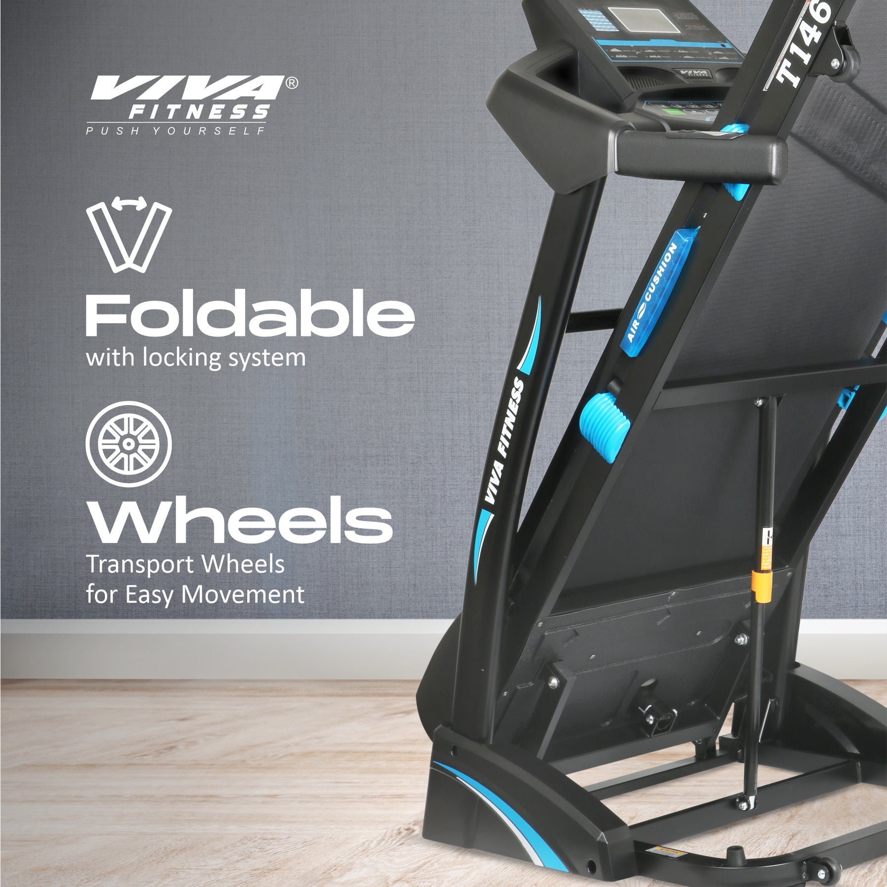 Viva Fitness T-146 DC Motorized Treadmill | Viva-fitness-in
